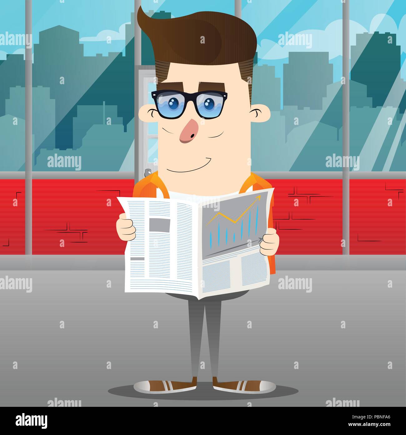 Newspaper Cartoon Character High Resolution Stock Photography and ...