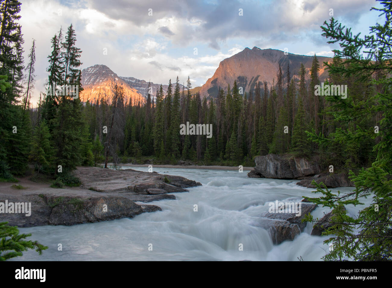 Natural Bridge in Yoho National Park, British Columbia, Canada Stock ...