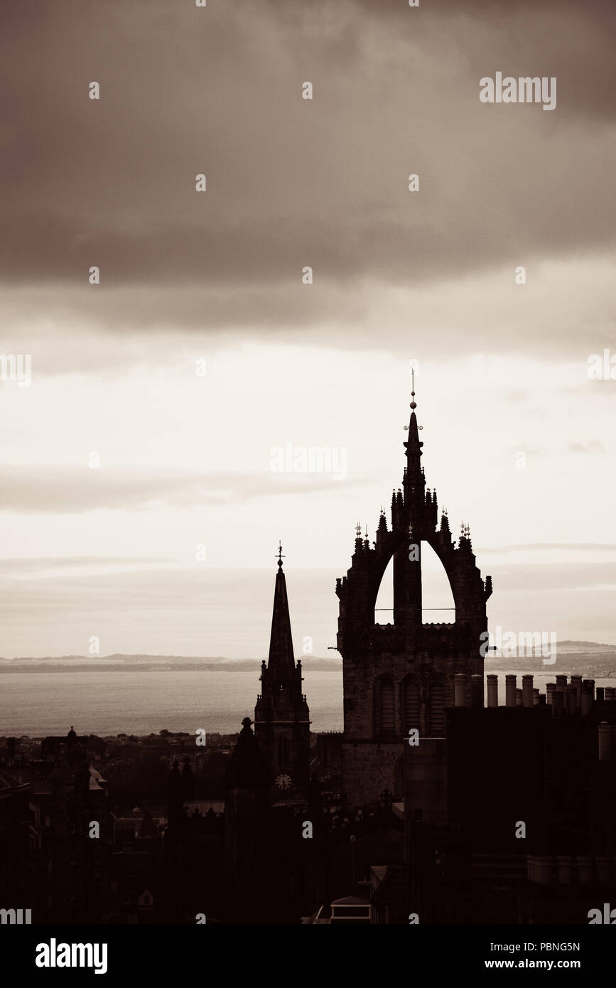 Edinburgh St Giles' Cathedral and rooftop view. United Kingdom Stock ...