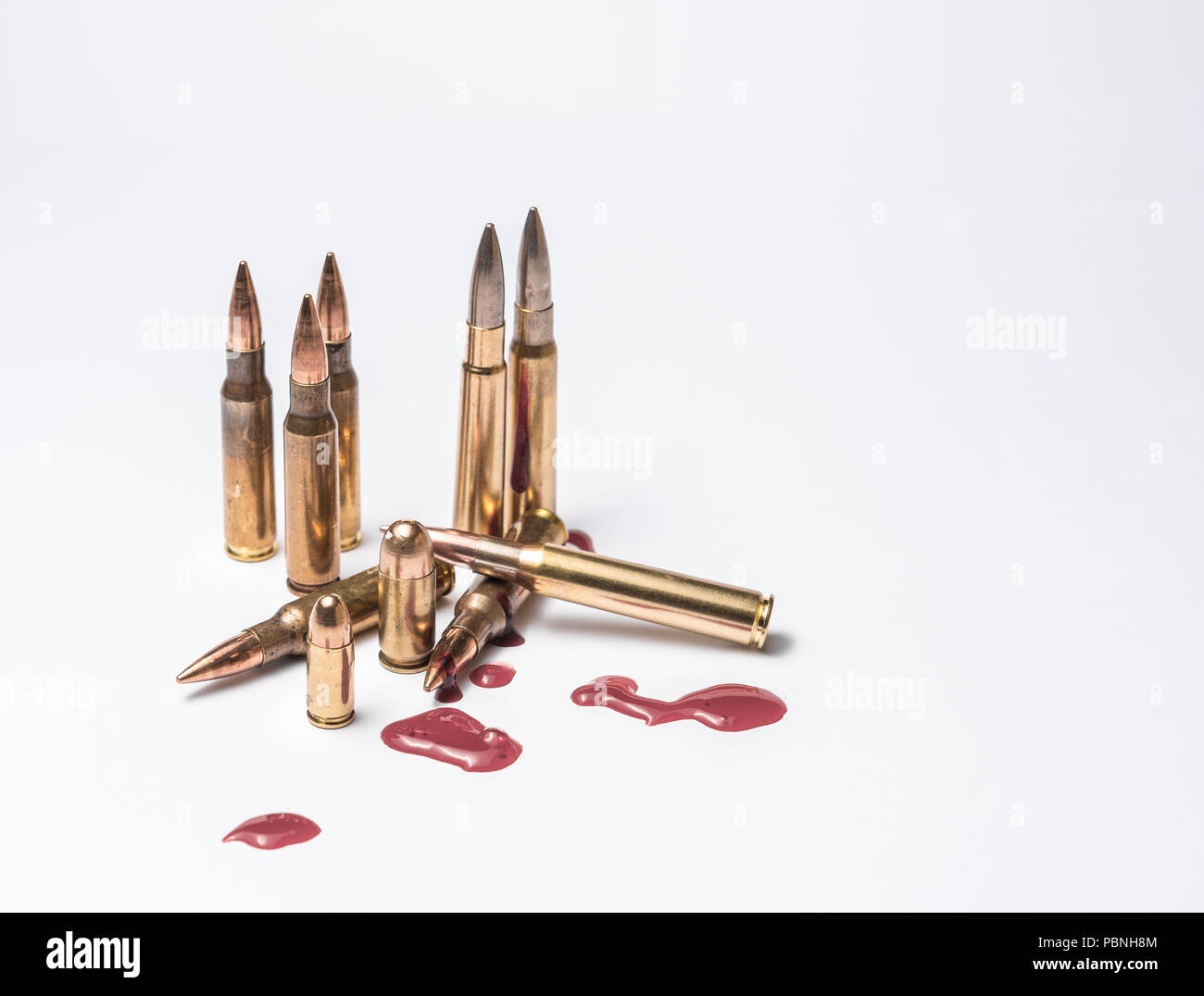 Bullets and Blood Stock Photo - Alamy