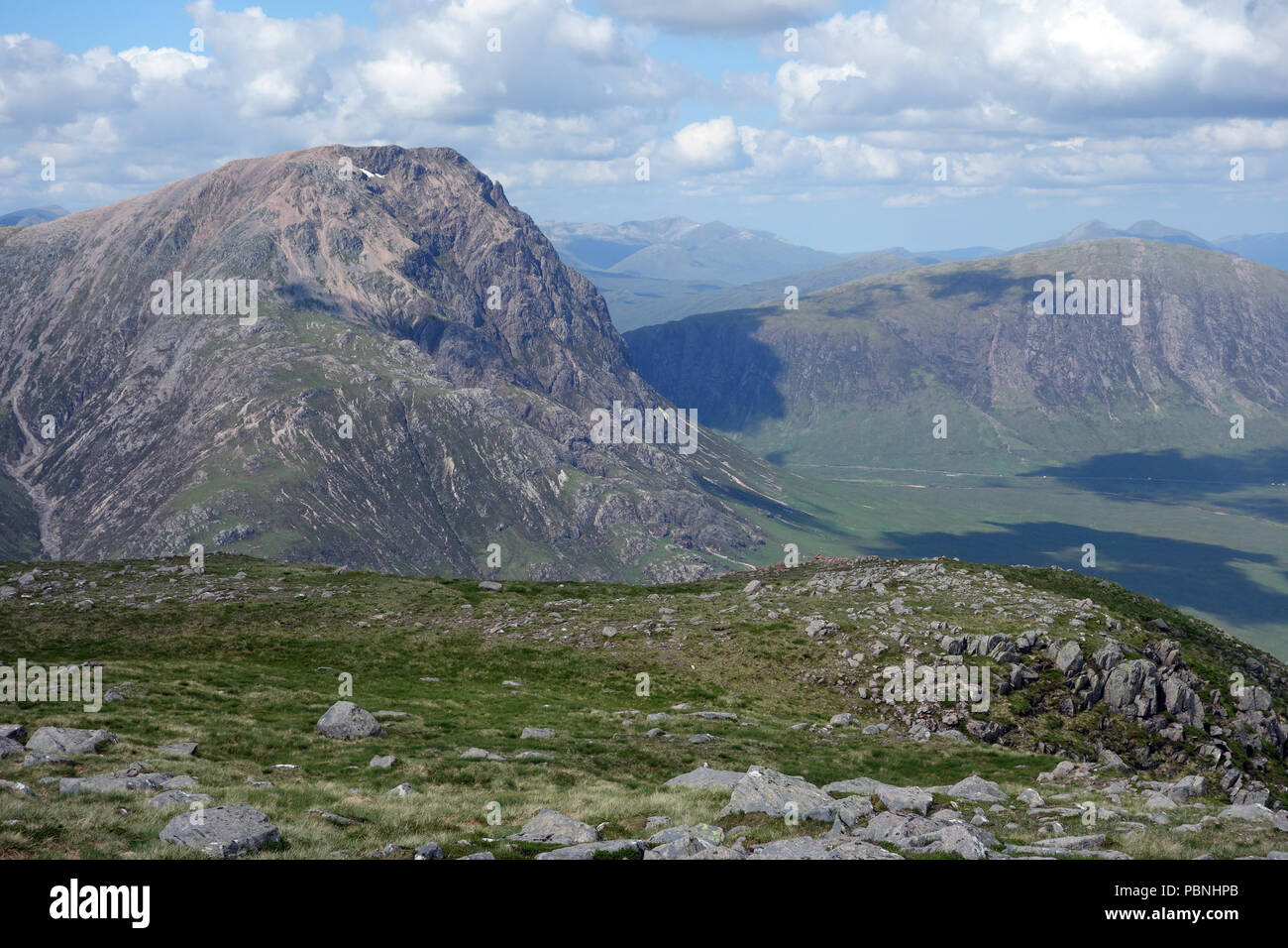 The Scottish Mountain Munro Stob Dearg on Buachaille Etive More from ...