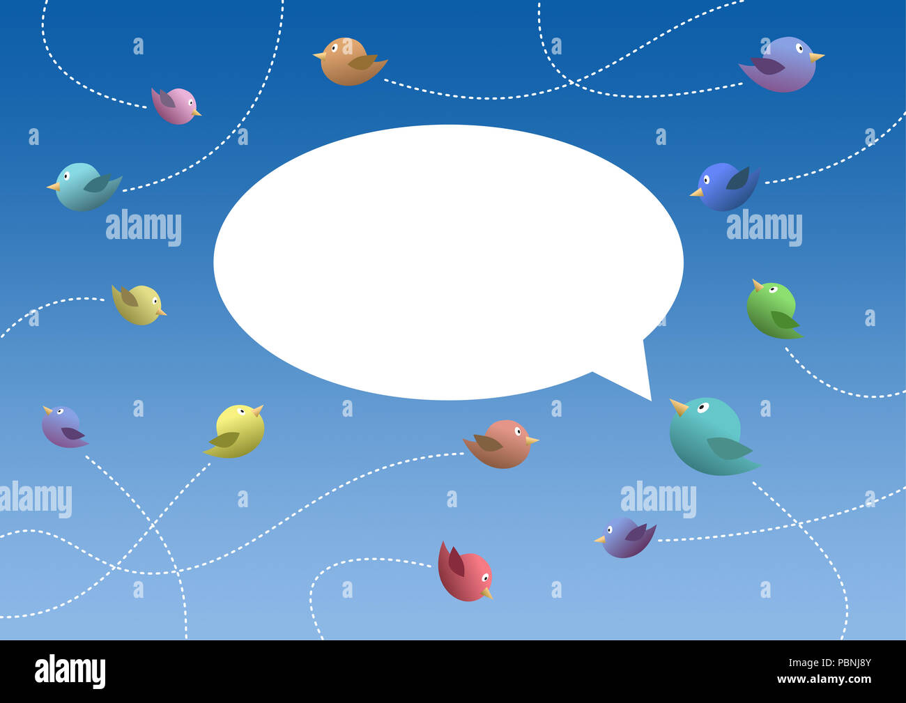 Cartoon birds flying hi-res stock photography and images - Alamy