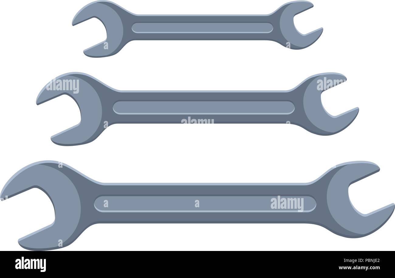 Colorful cartoon spanner set Stock Vector Image & Art - Alamy
