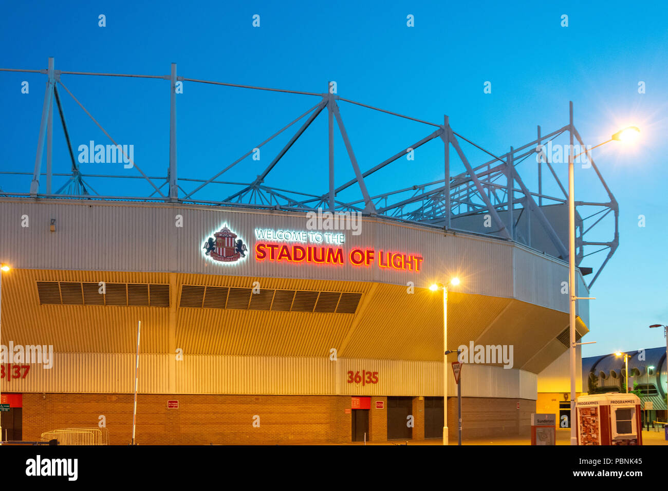 Stadium of light sunderland night hi-res stock photography and images ...
