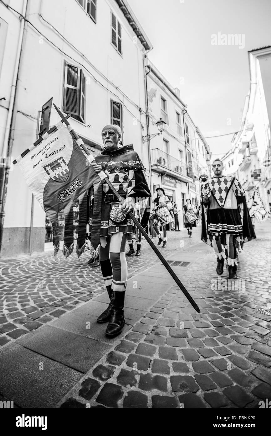 Flag Weavers and Musicians of Velletri near Rome organize an event ...