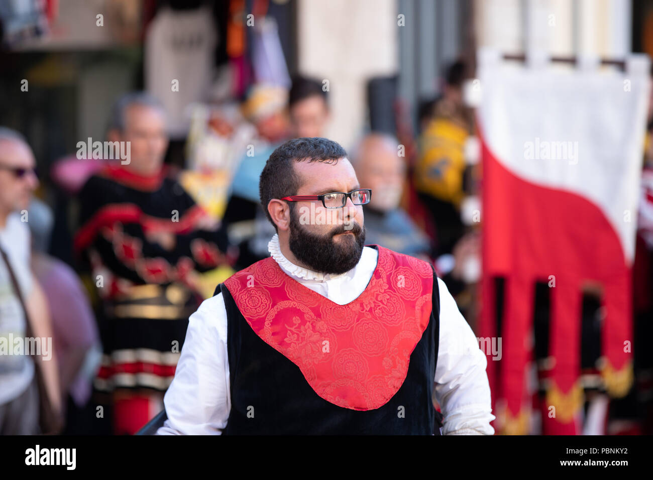 Flag Weavers and Musicians of Velletri near Rome organize an event ...