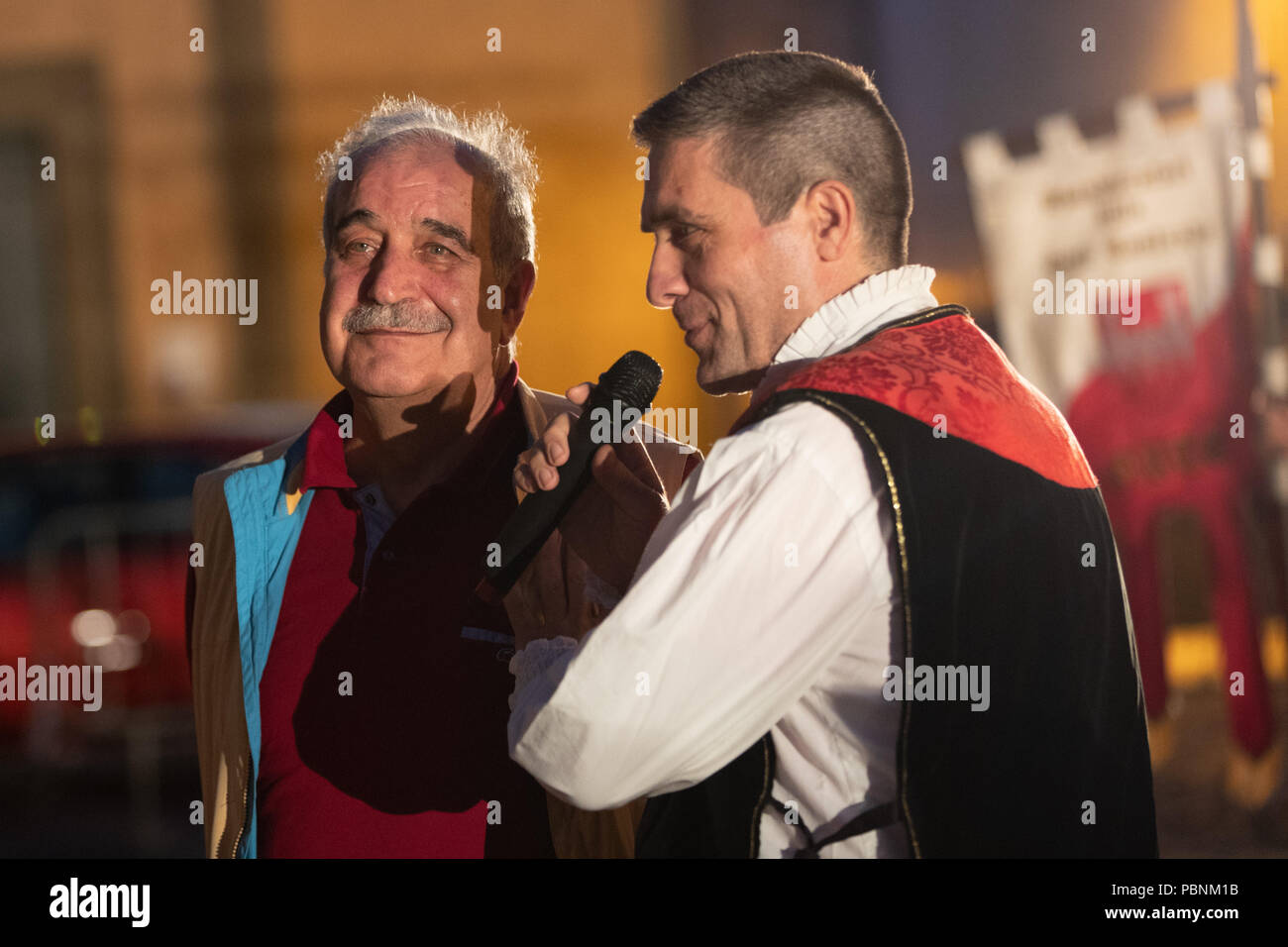 Flag Weavers and Musicians of Velletri near Rome organize an event ...