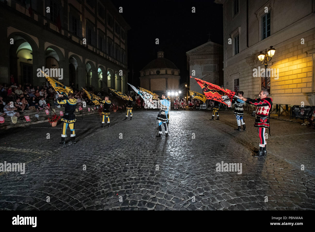 Flag Weavers and Musicians of Velletri near Rome organize an event ...