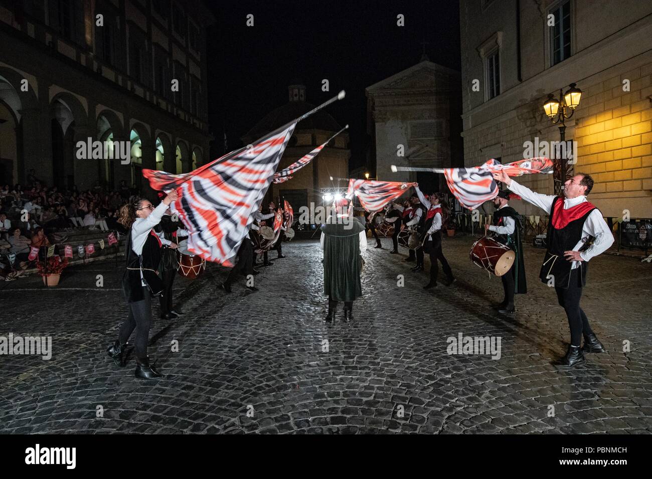 Flag Weavers and Musicians of Velletri near Rome organize an event ...