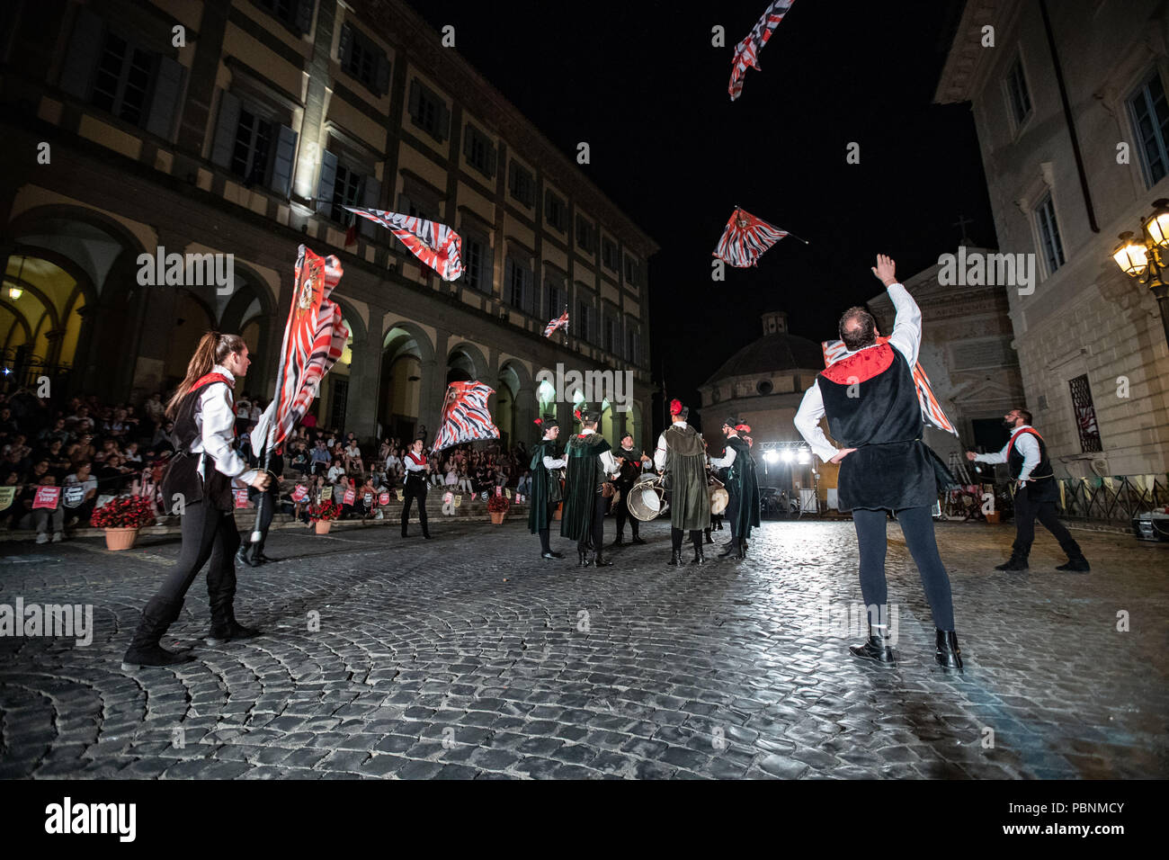 Flag Weavers and Musicians of Velletri near Rome organize an event ...