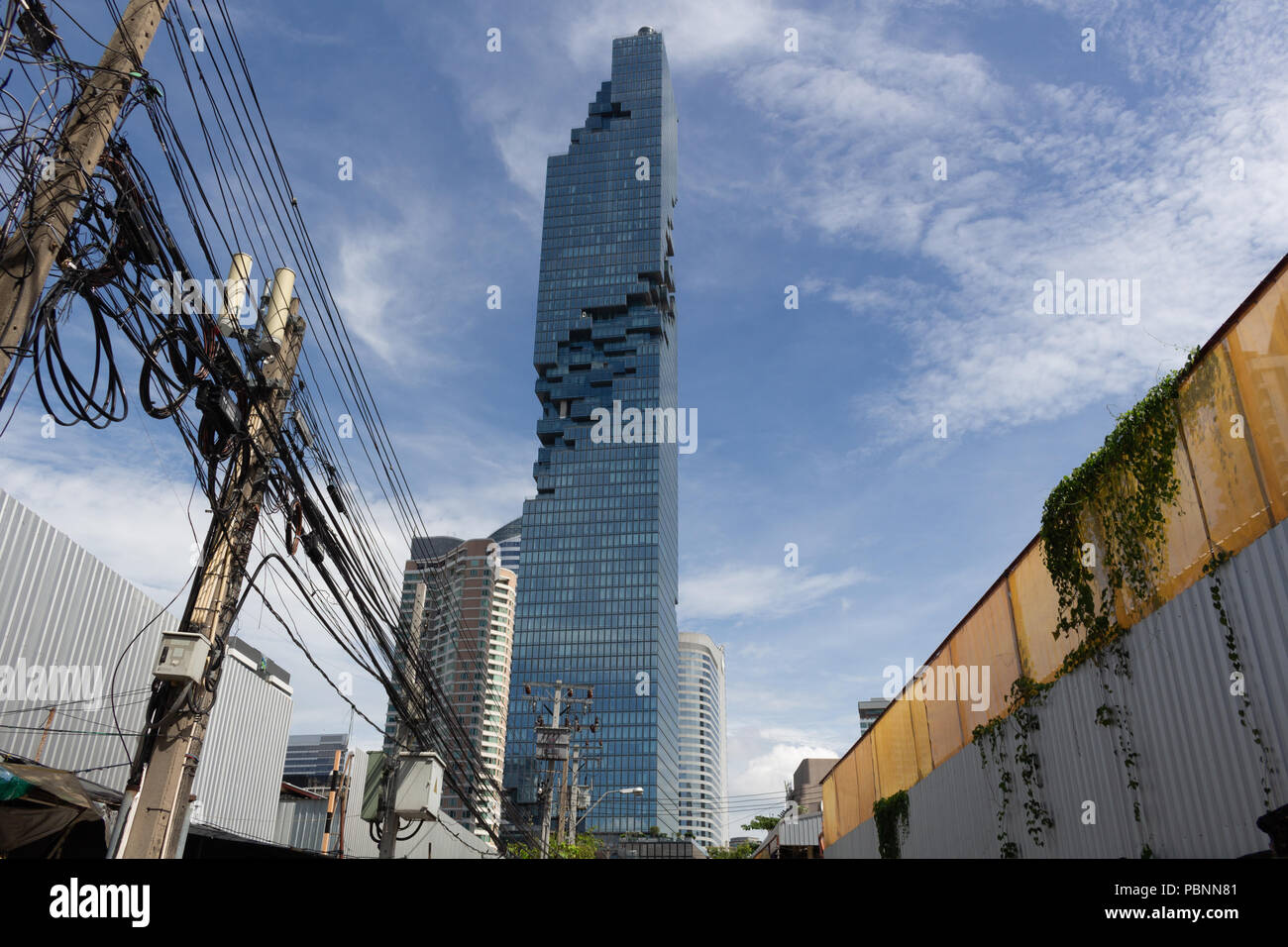 Bangkok, Thailand - May 1, 2018: The Maha Nakhon futuristic skyscraper ...