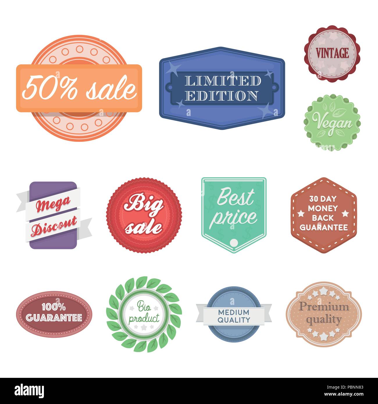 Different label cartoon icons in set collection for design. Index and ...