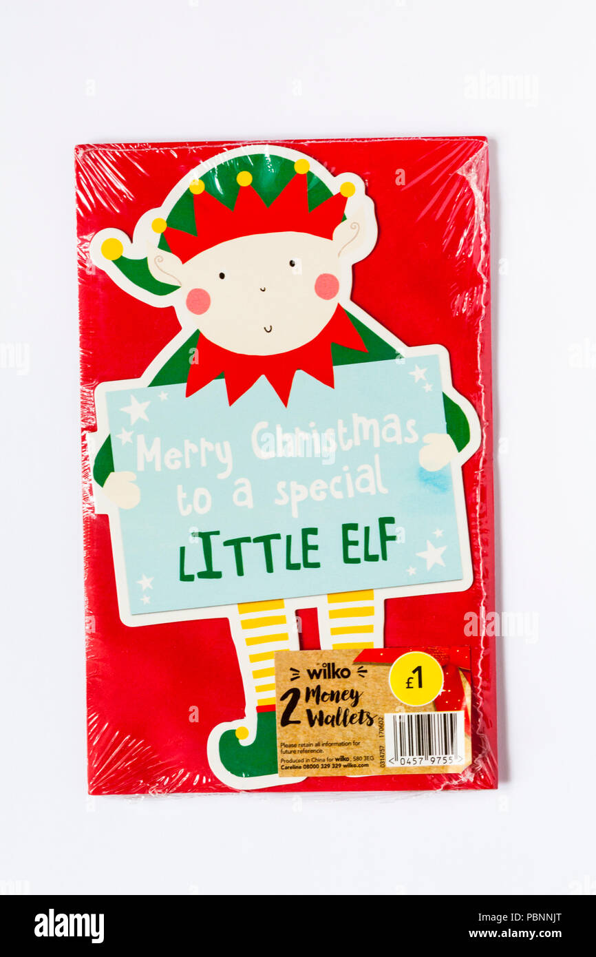 packet of Merry Christmas to a special Little Elf money wallets for ...