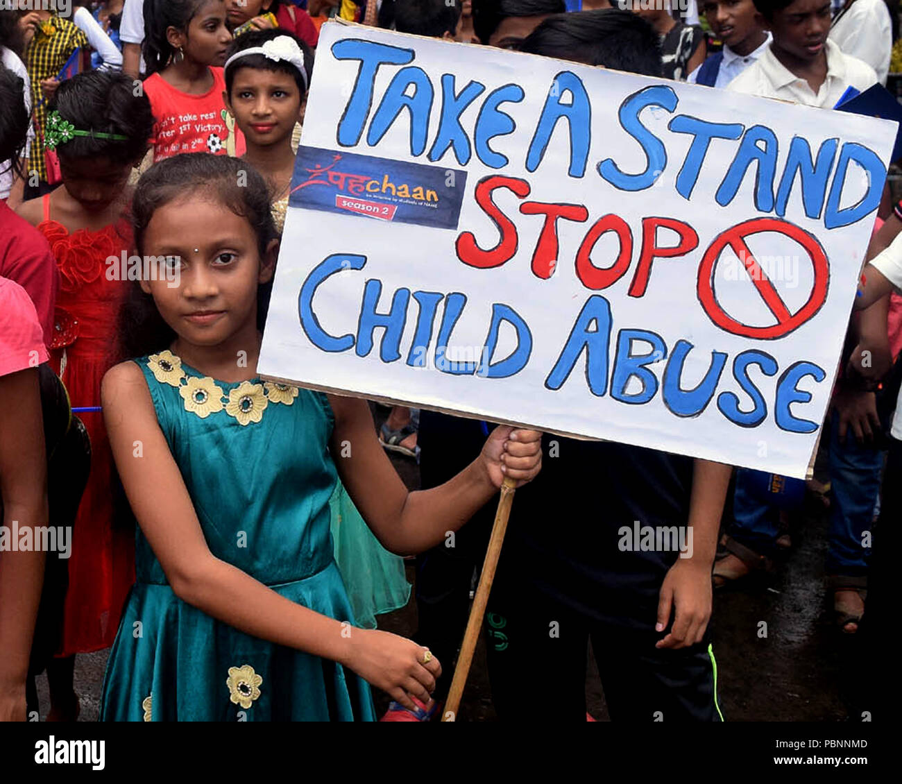 Kolkata, India. 29th July, 2018. Activist and children participate in a ...