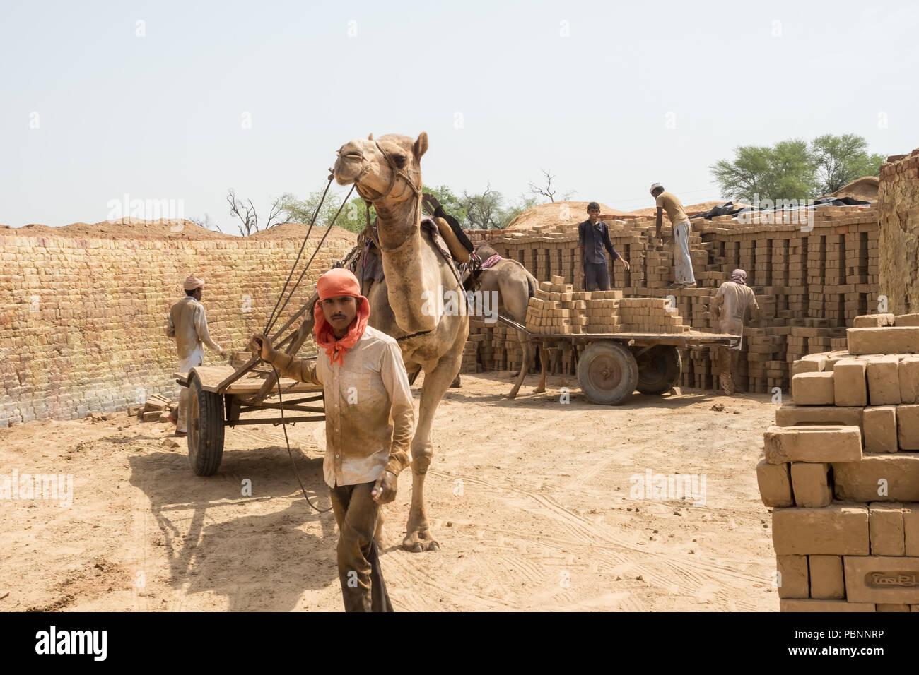 India brick work hi-res stock photography and images - Alamy