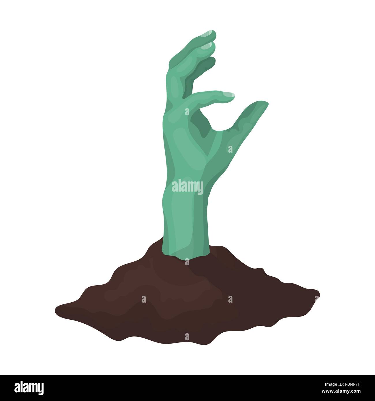 Hand, single icon in cartoon style.Hand, vector symbol stock ...