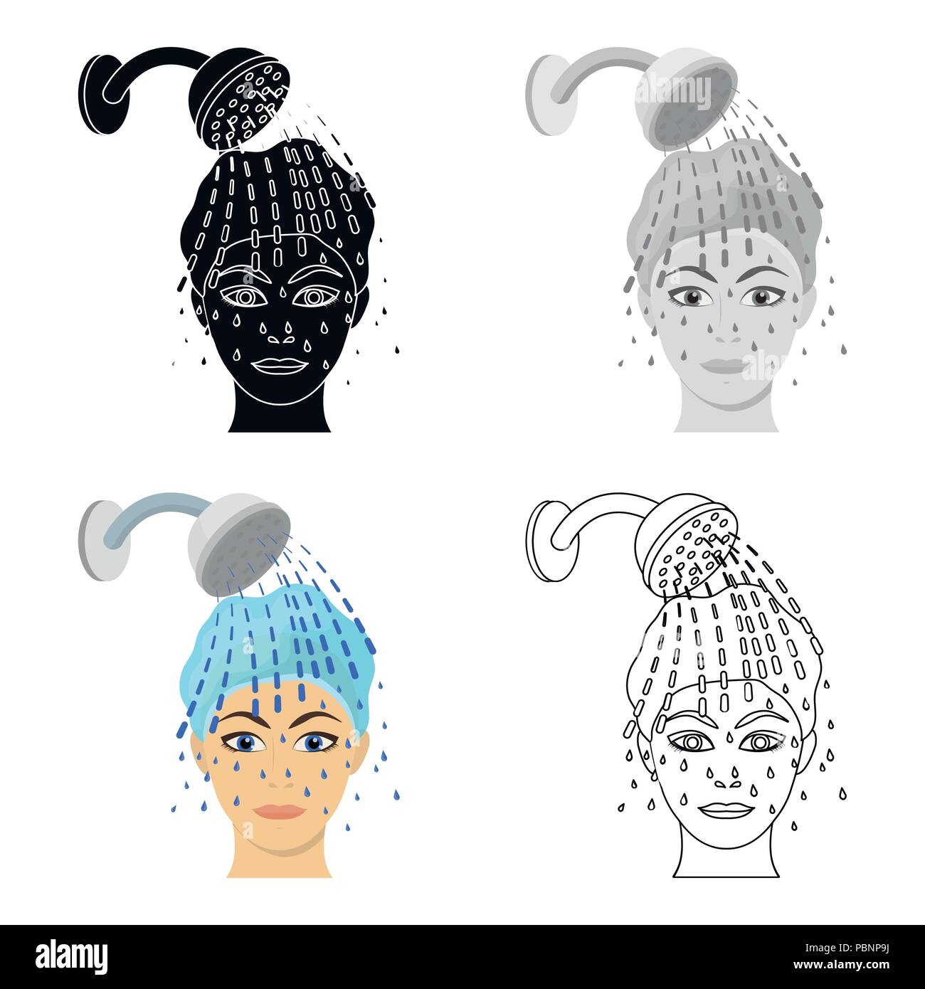 Girl, single icon in cartoon style.Girl vector symbol stock ...