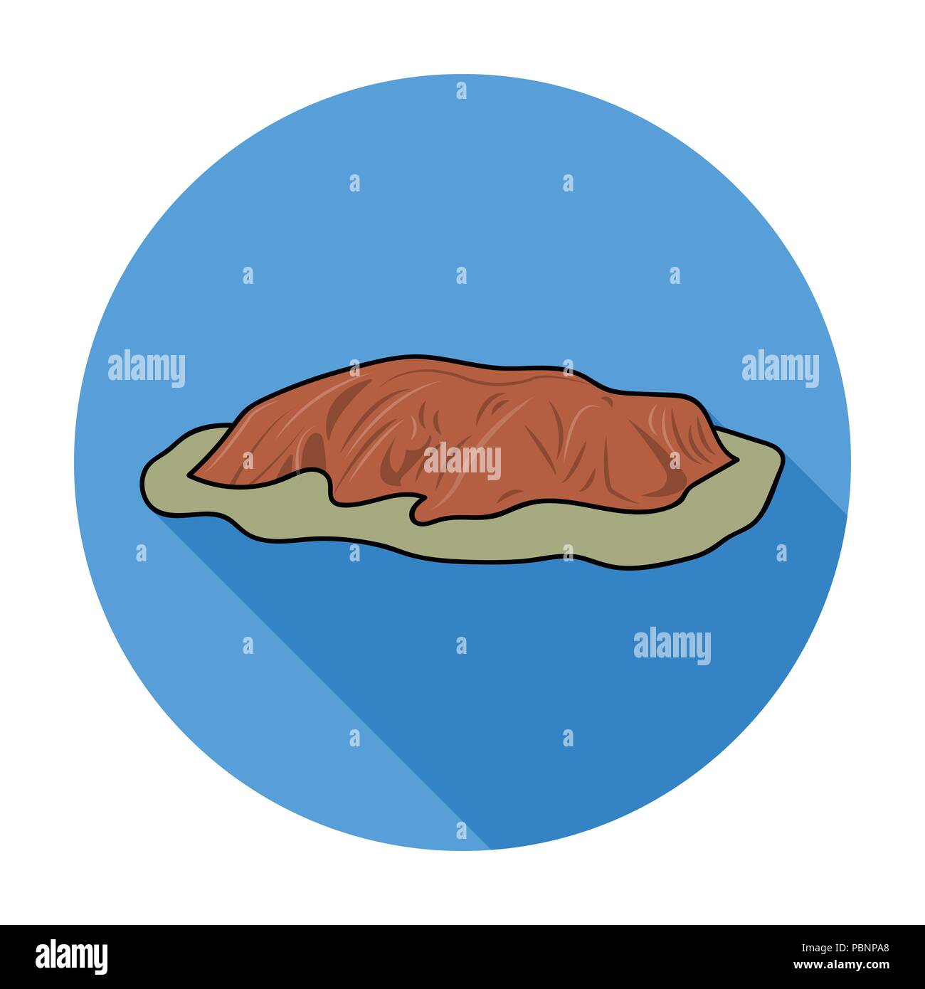 Uluru icon in flat design isolated on white background. Australia ...