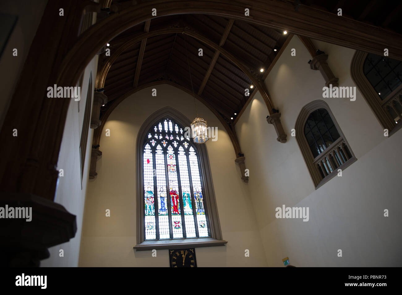 BELFAST, NI - JULY 14, 2016: Interior of Queen's University Belfast ...
