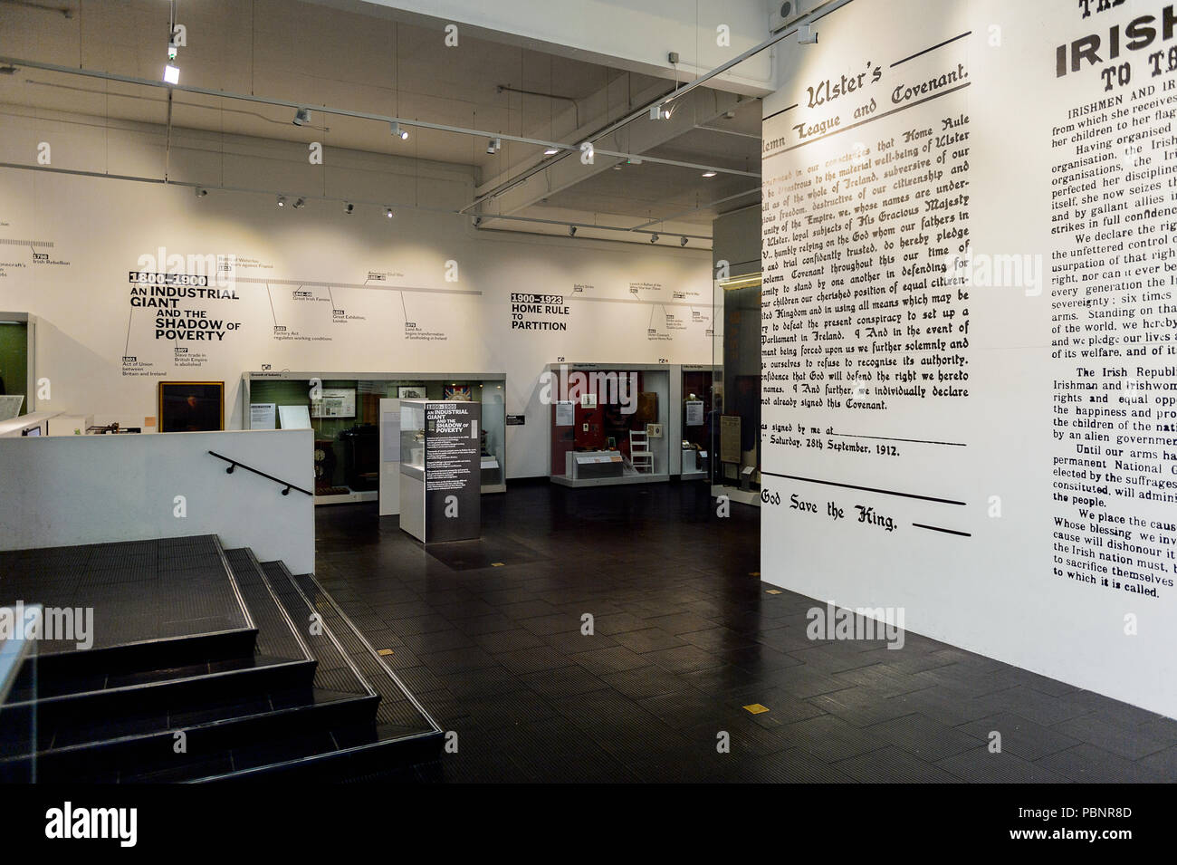 BELFAST, NI - JULY 15, 2016: Interior of the Ulster Museum, Belfast ...