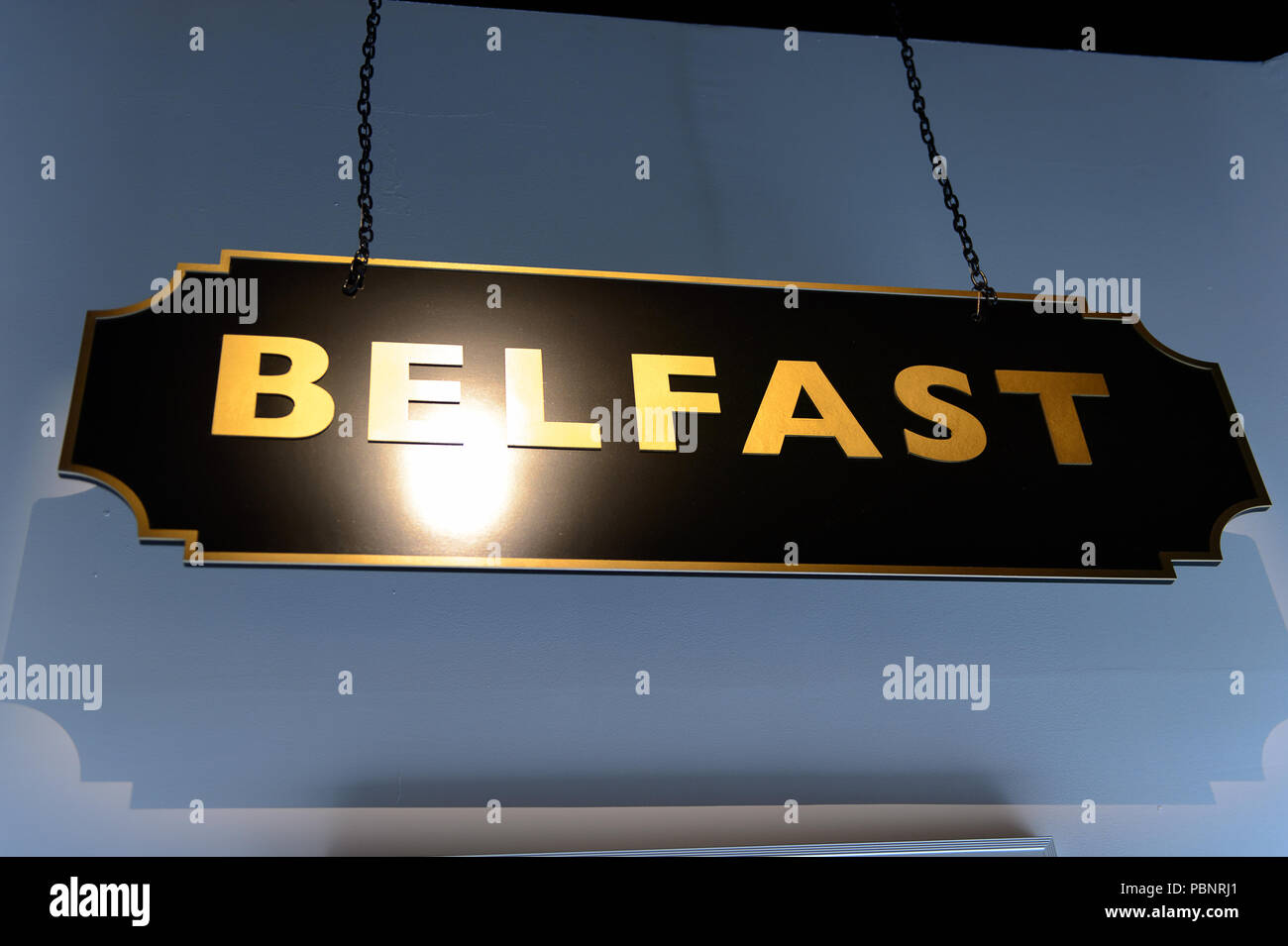 Belfast port sign hi-res stock photography and images - Alamy
