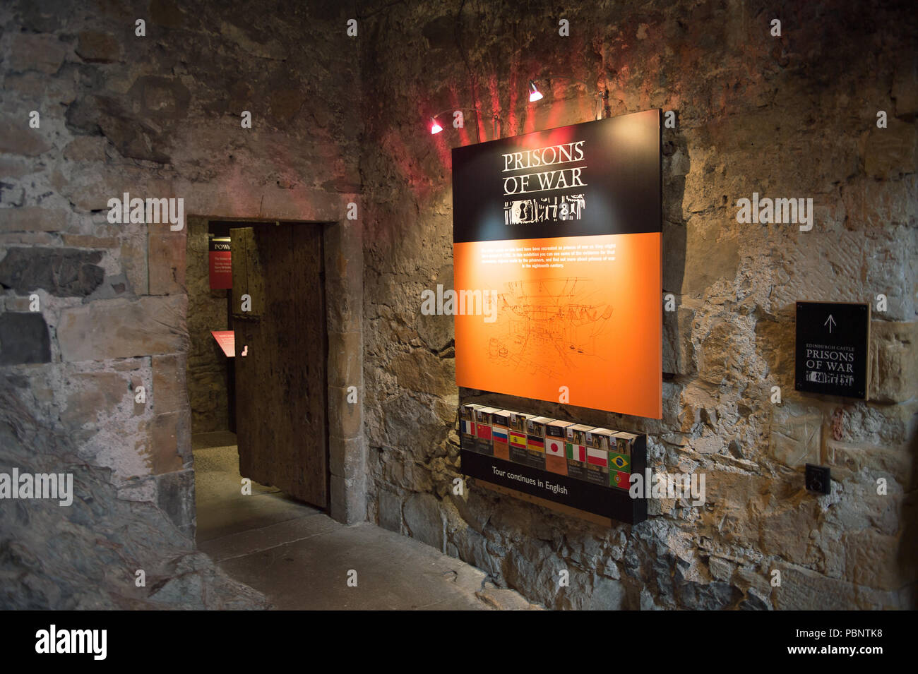 EDINBURGH, SCOTLAND - JULY 17, 2016: Prison of War, interior of the ...
