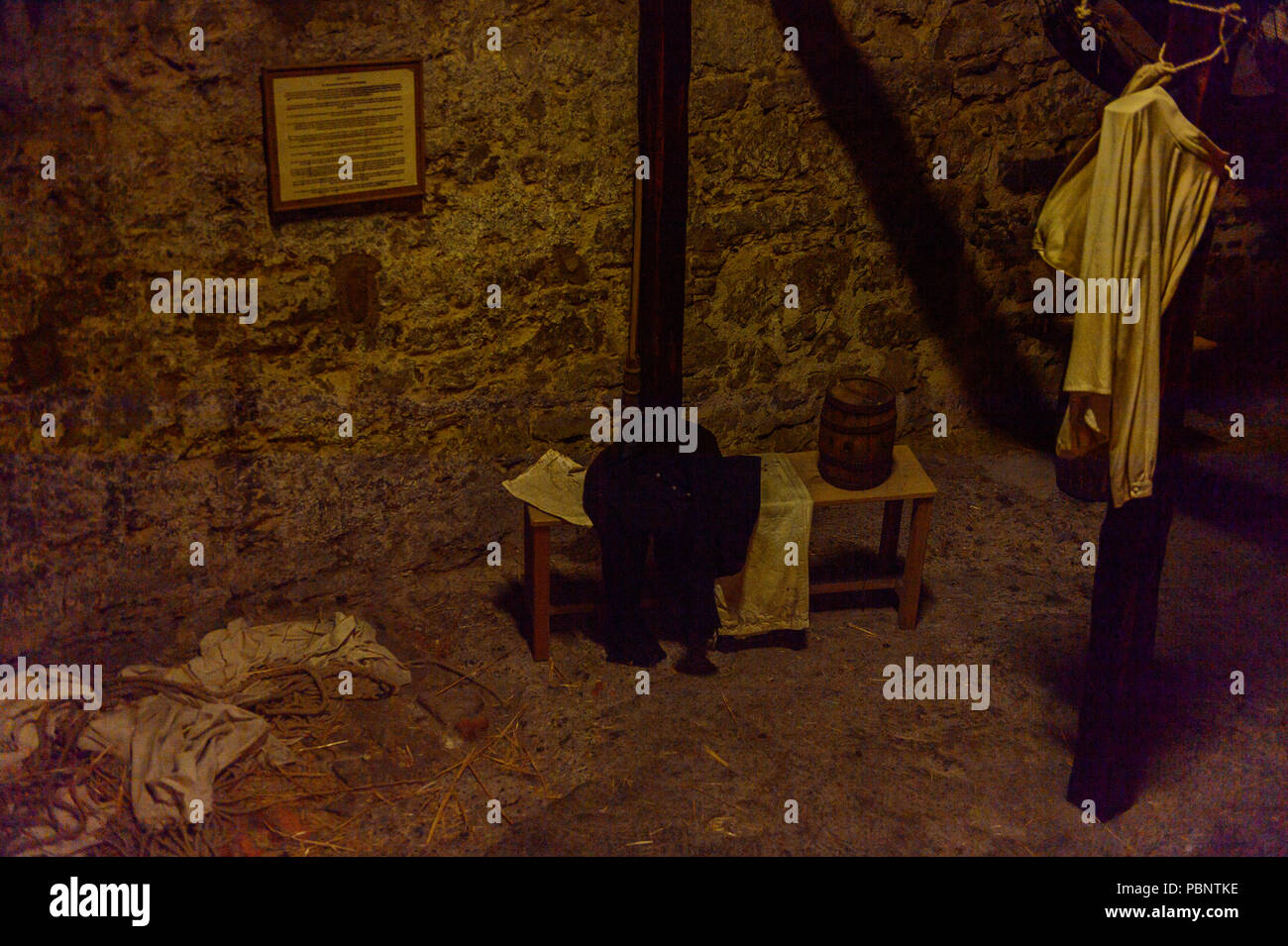 EDINBURGH, SCOTLAND - JULY 17, 2016: Prison of War, interior of the ...