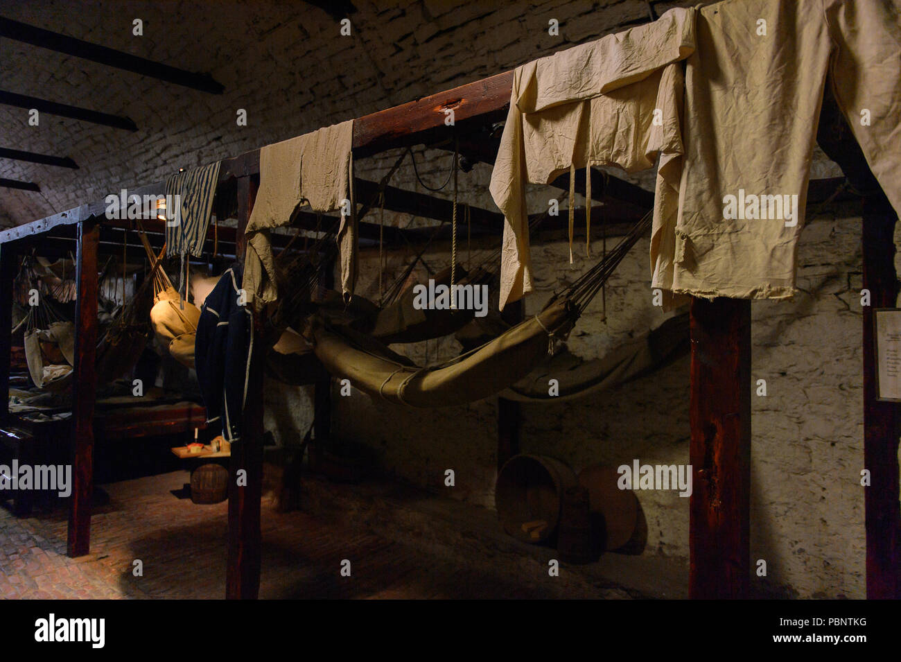 EDINBURGH, SCOTLAND - JULY 17, 2016: Prison of War, interior of the ...