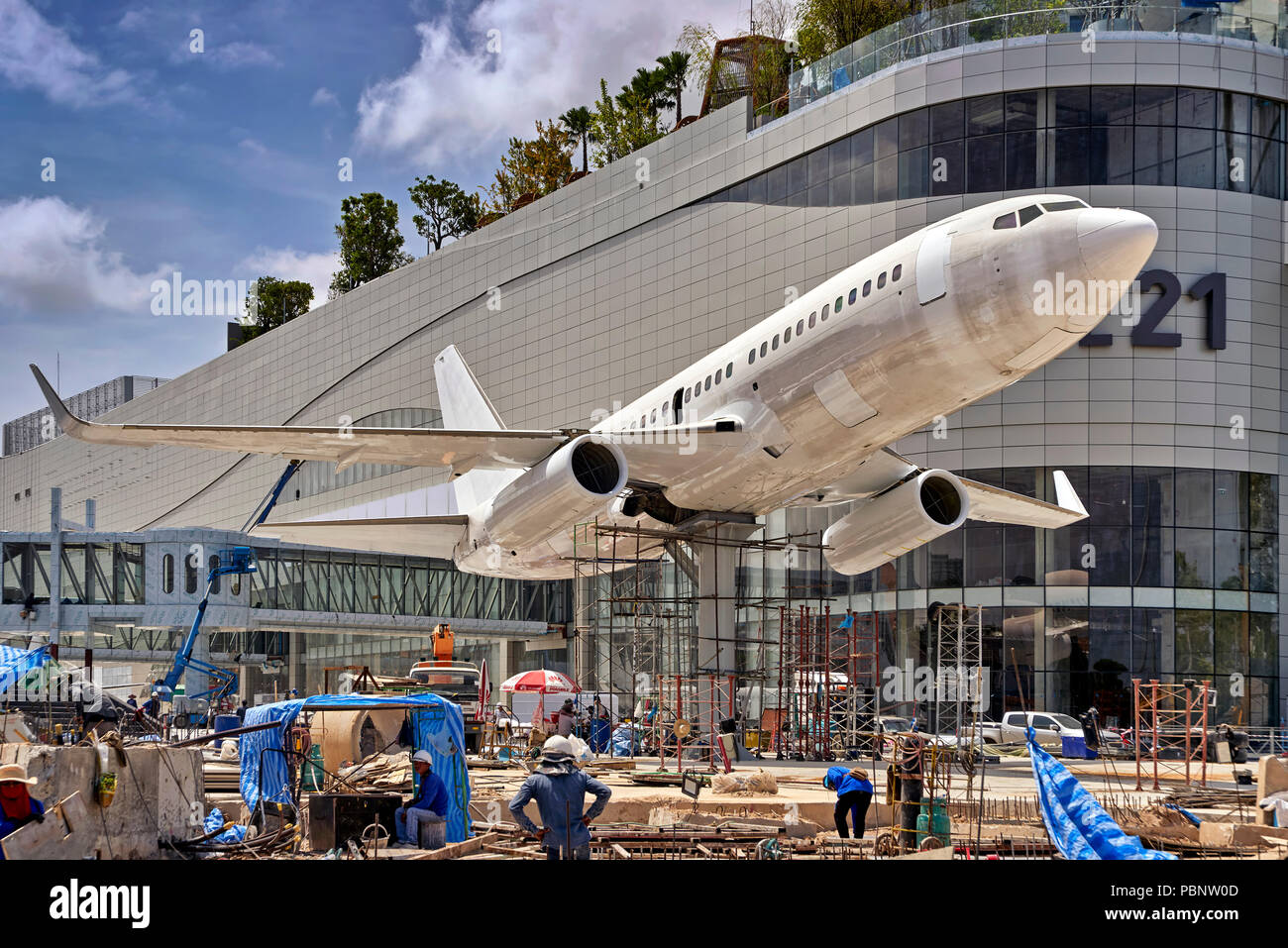 Terminal 21 Pattaya. Thailand construction site of new, modern theme ...