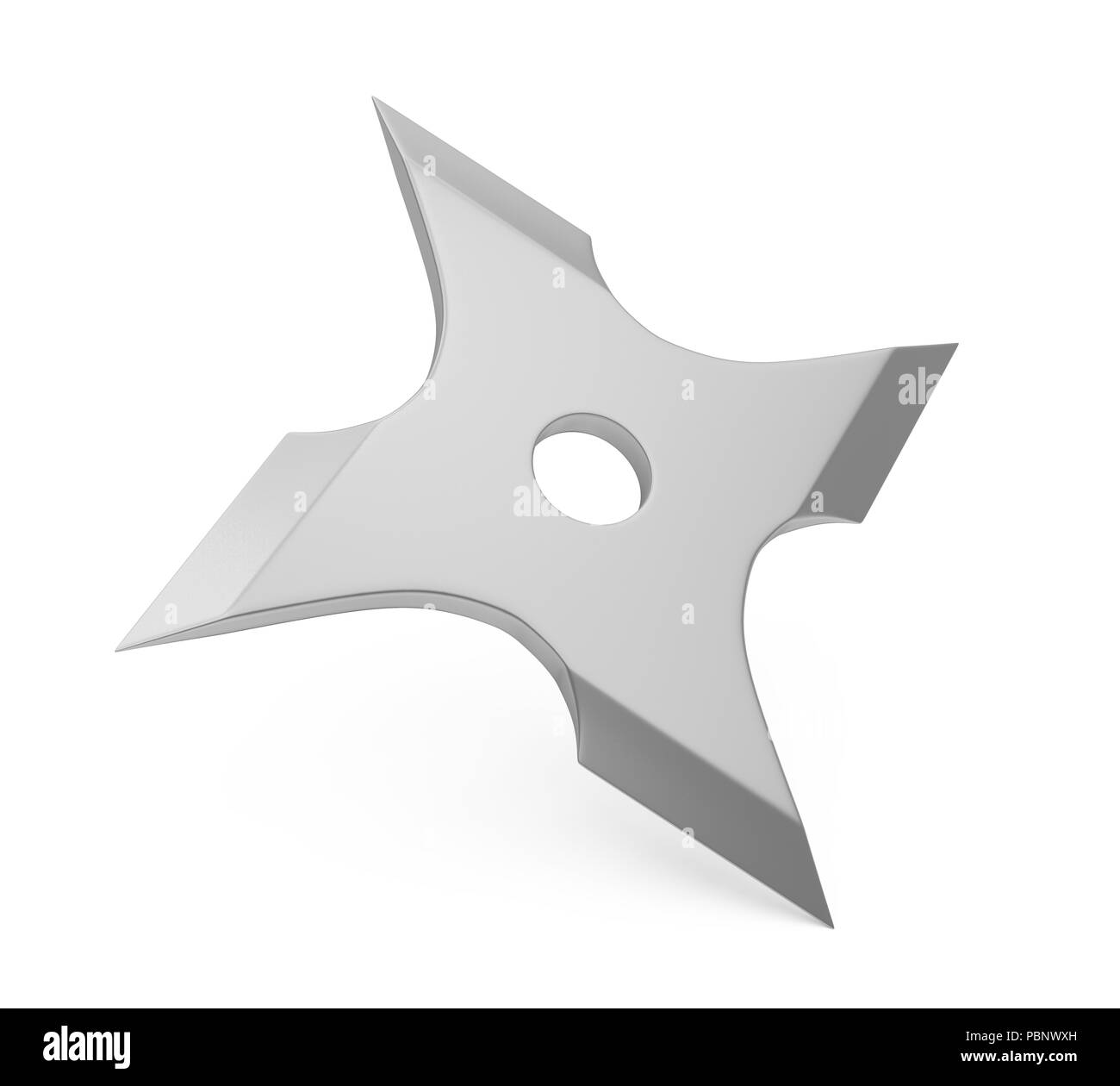 Ninja Star Shuriken Isolated Stock Photo - Alamy