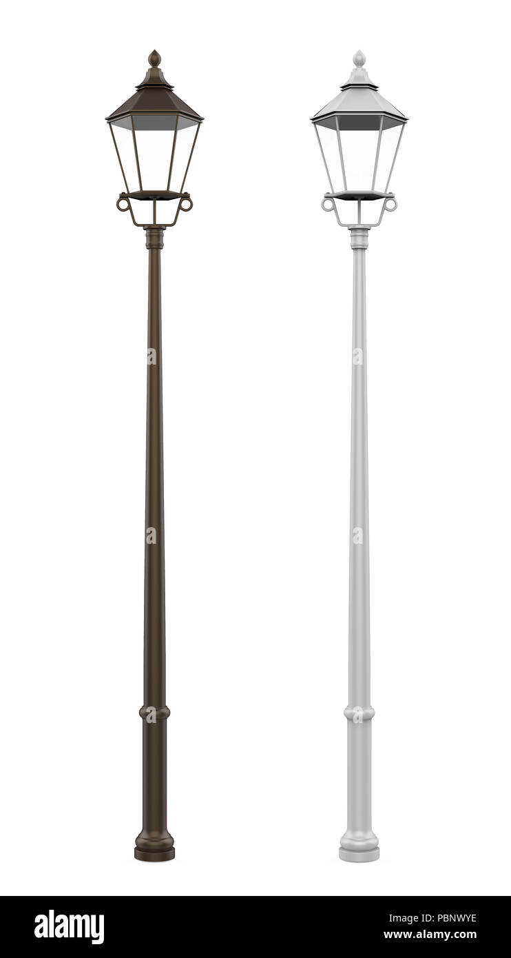 Street Lamp Post Isolated Stock Photo - Alamy