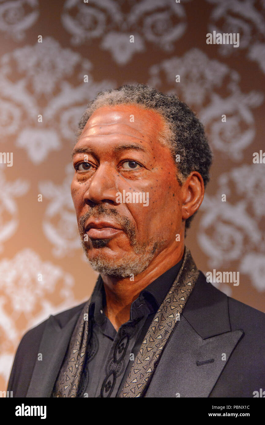 LONDON, ENGLAND - JULY 22, 2016: Morgan Freeman, American actor, Madame ...