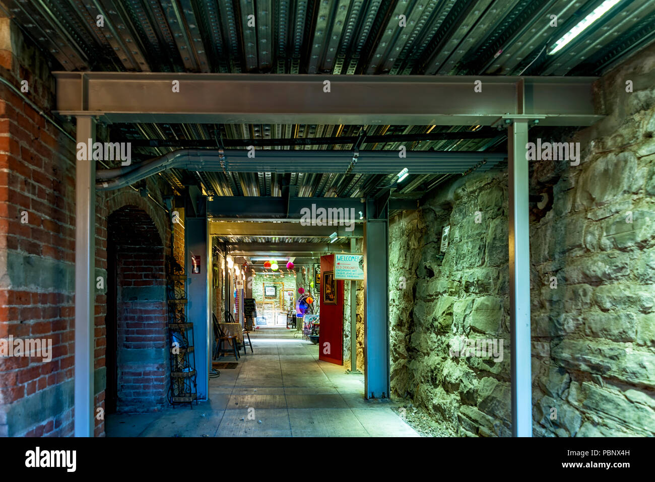 Colorful undertown view in downtown 1, Port Townsend, Washington. USA ...