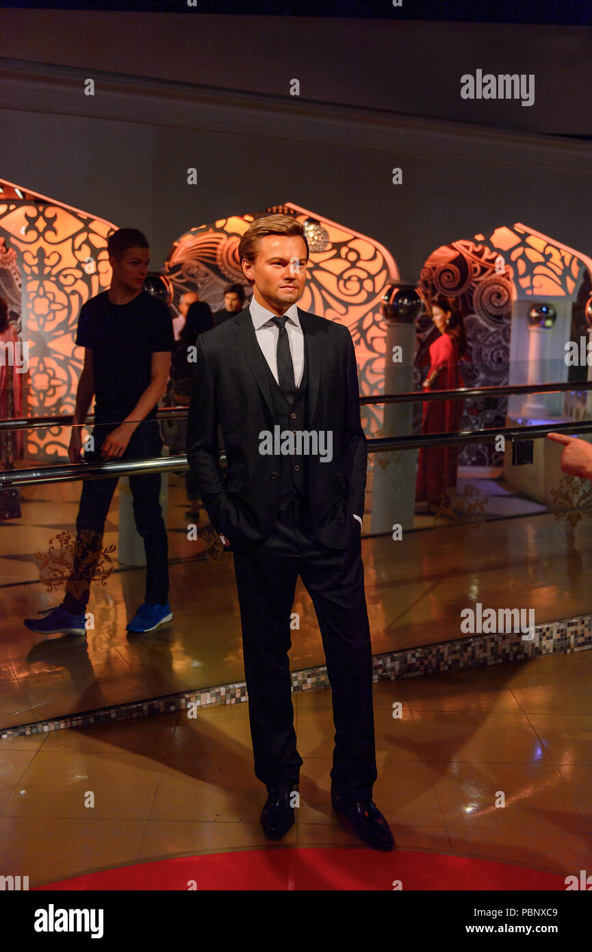 LONDON, ENGLAND - JULY 22, 2016: Leonardo DiCaprio, Madame Tussauds wax ...