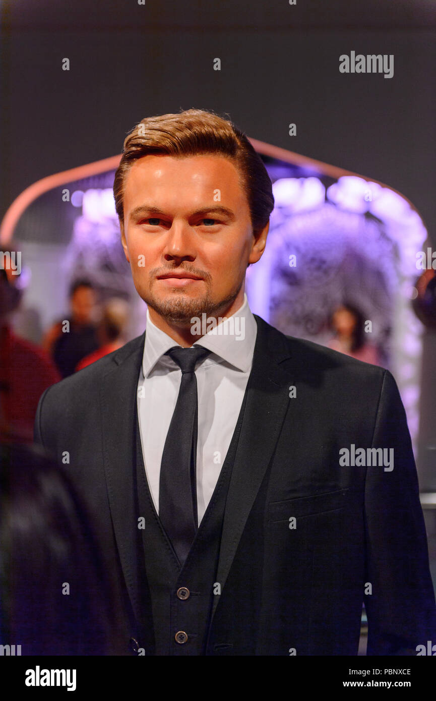LONDON, ENGLAND - JULY 22, 2016: Leonardo DiCaprio, Madame Tussauds wax ...