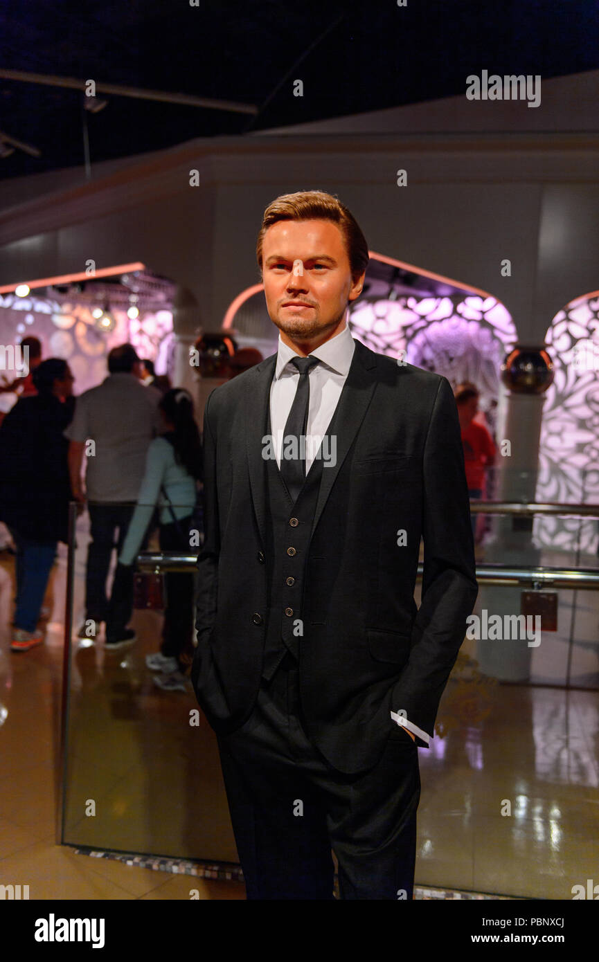 LONDON, ENGLAND - JULY 22, 2016: Leonardo DiCaprio, Madame Tussauds wax ...