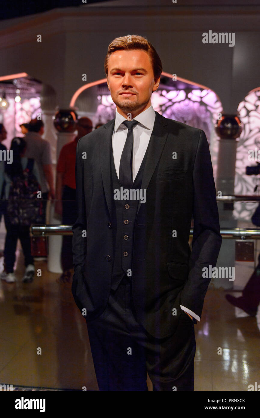 LONDON, ENGLAND - JULY 22, 2016: Leonardo DiCaprio, Madame Tussauds wax ...