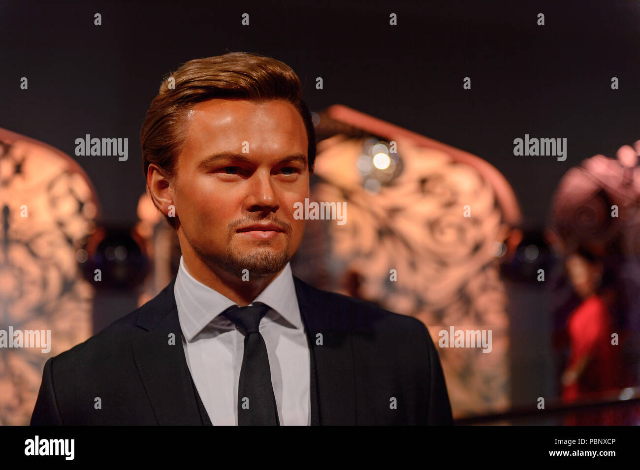 LONDON, ENGLAND - JULY 22, 2016: Leonardo DiCaprio, Madame Tussauds wax ...