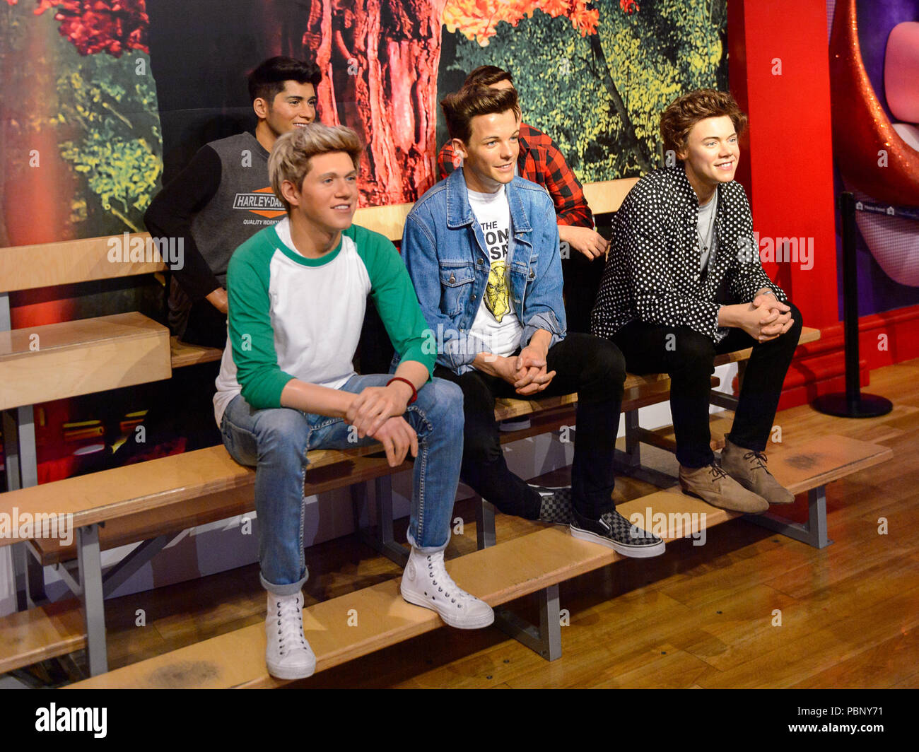 LONDON, ENGLAND - JULY 22, 2016: One direction band at the Madame ...