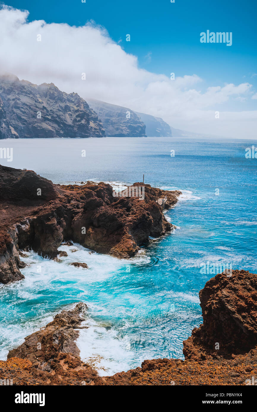Wonderful natural pool at the Tenerife island Stock Photo - Alamy