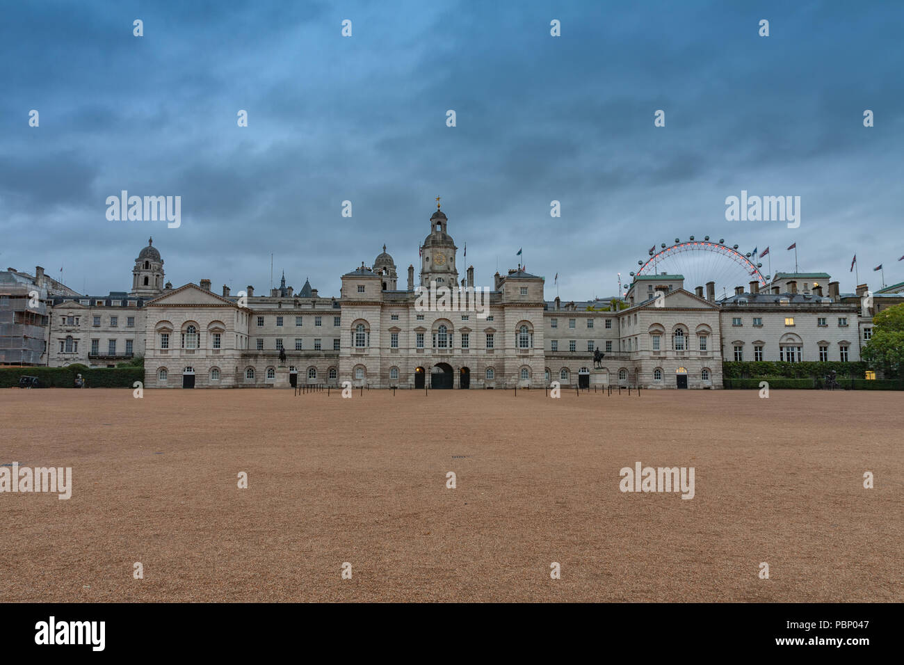 Horse Guards building and Horse Guards Parade in the morning in London ...