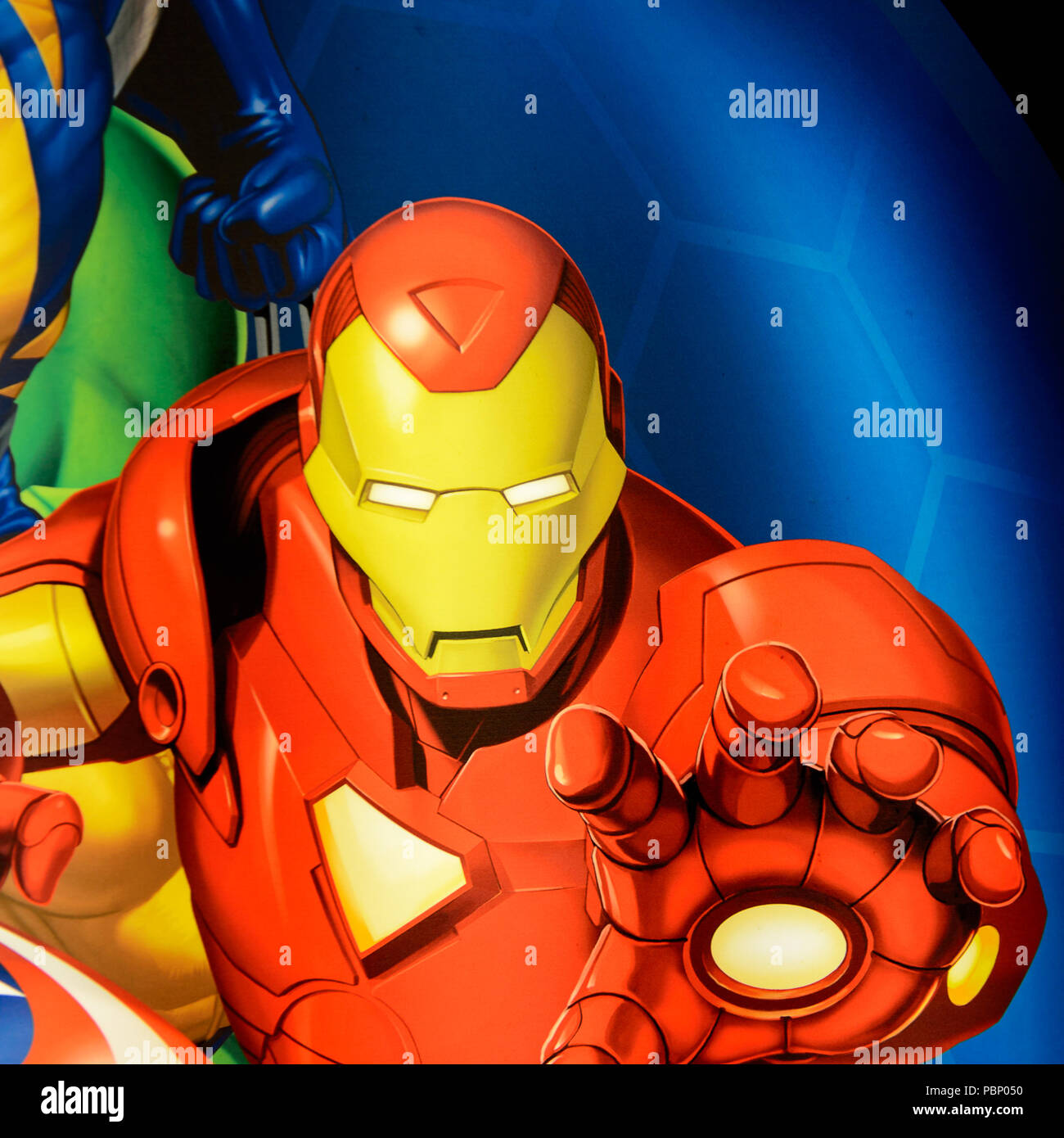 LONDON, ENGLAND - JULY 22, 2016: Iron man Tony Stark at the Marvel ...