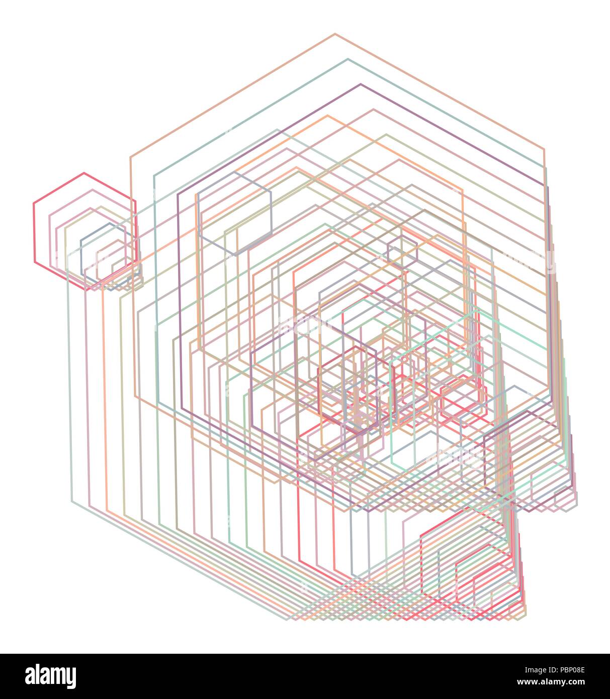 Artistic hexagon background pattern abstract. Vector illustration ...