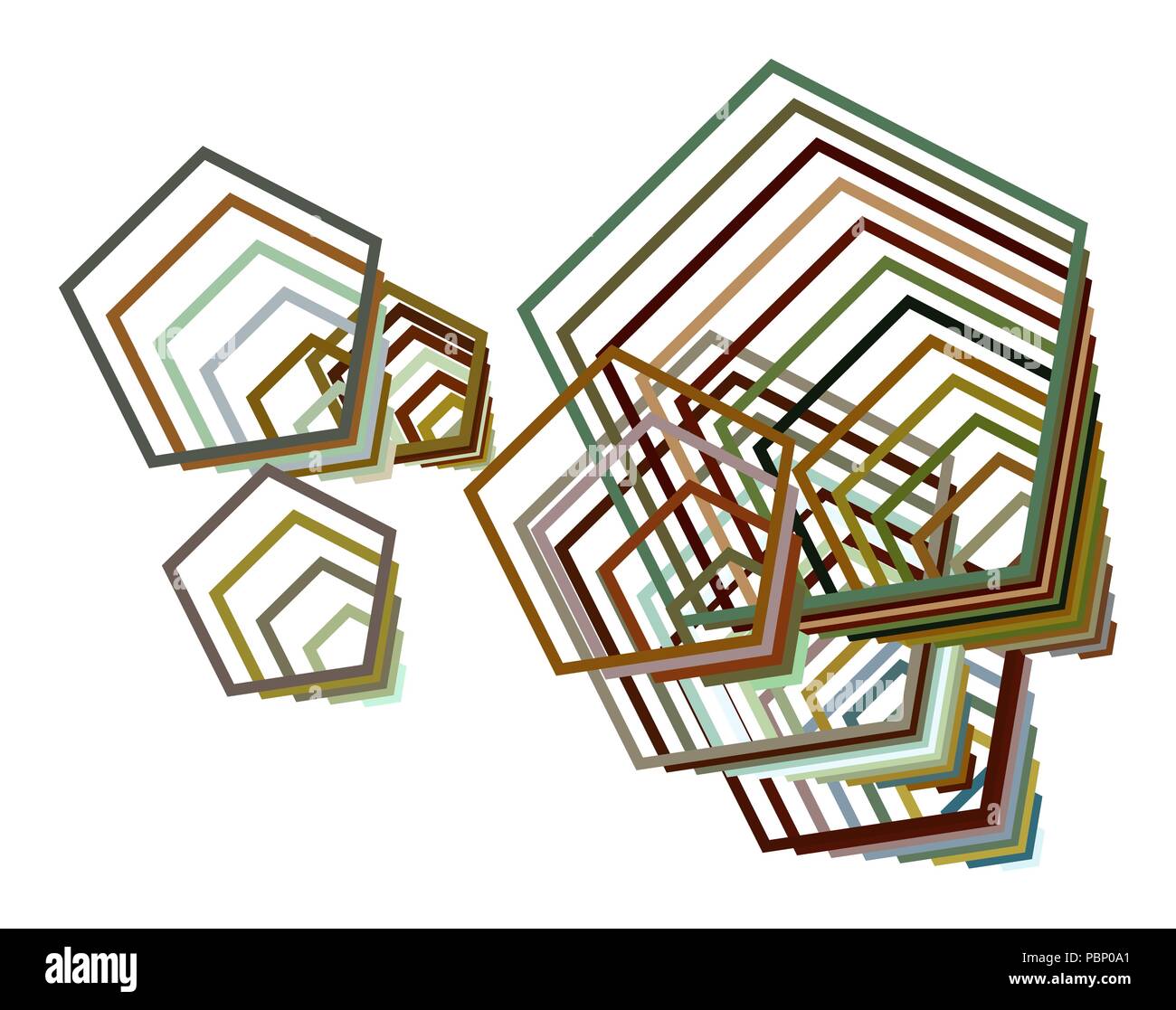 Artistic pentagon background pattern abstract. Vector illustration ...