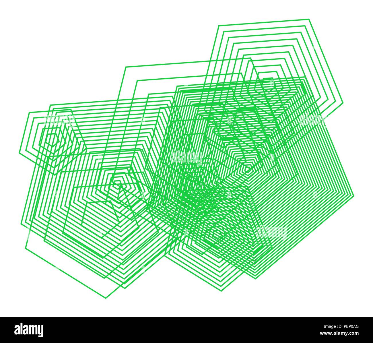 Abstract conceptual geometric pentagon pattern. Good for web page ...