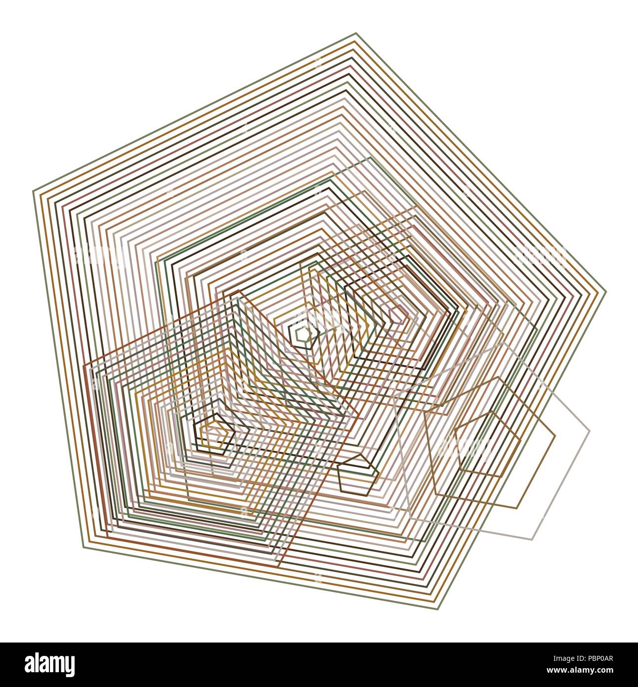 Artistic pentagon background pattern abstract. Vector illustration ...