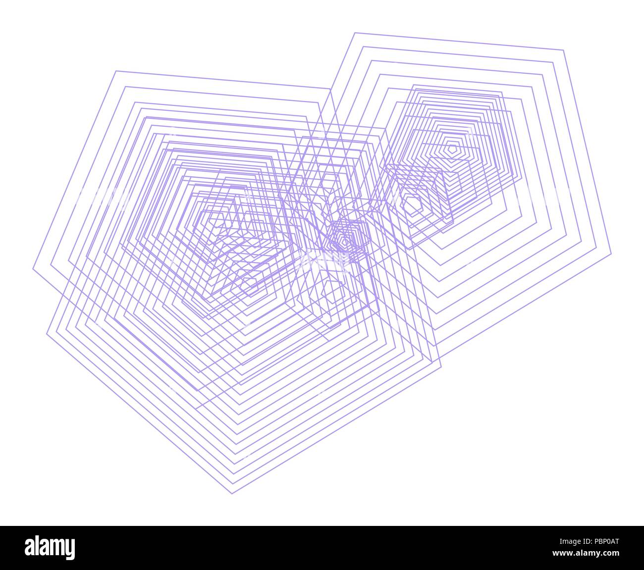 Artistic pentagon background pattern abstract. Vector illustration ...