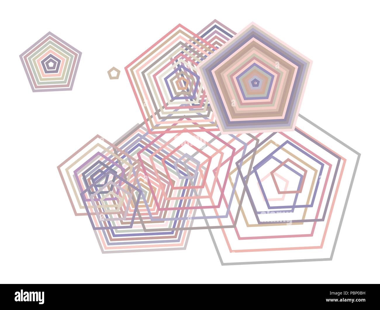 Abstract colored geometric pentagon pattern. Good for web page ...