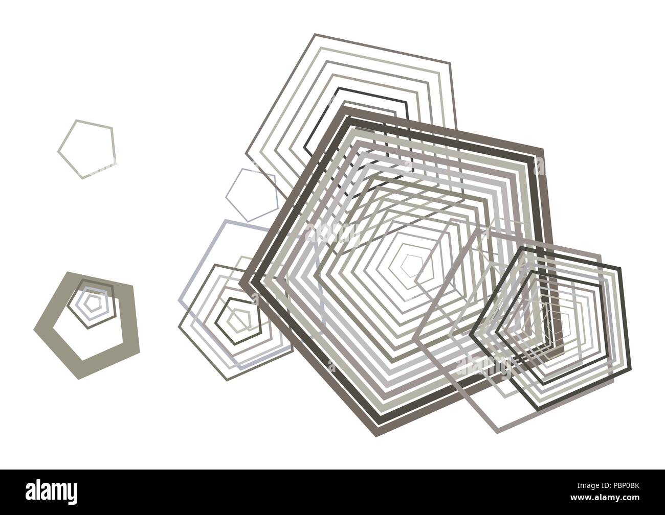 Geometric Conceptual background pentagon pattern for design. Vector ...