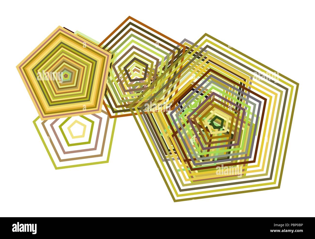 Abstract geometric background with shape of pentagon pattern. Vector ...